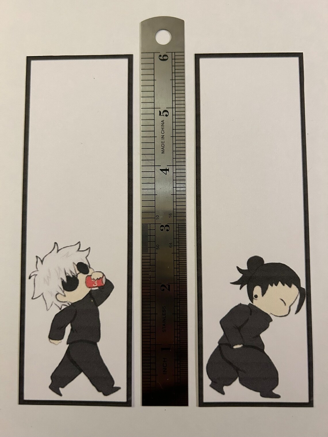 Jujutsu Kaisen Chibi Gojo and Geto Bookmarks - Etsy UK