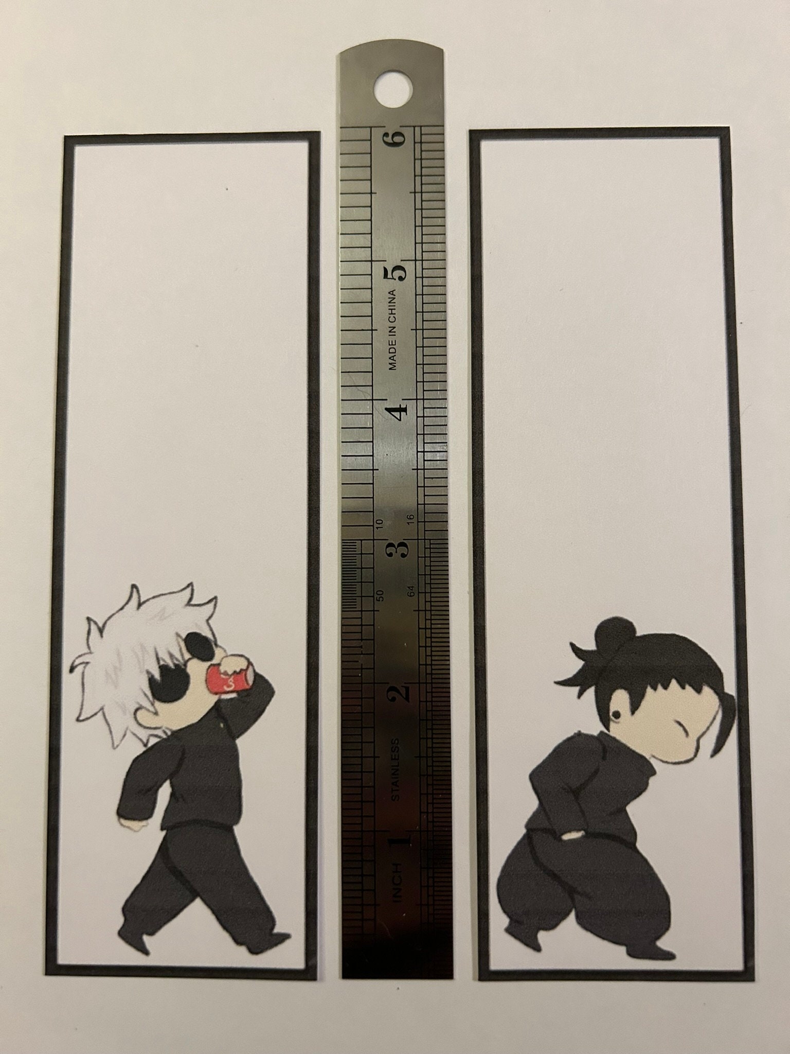 Jujutsu Kaisen Chibi Gojo and Geto Bookmarks - Etsy UK