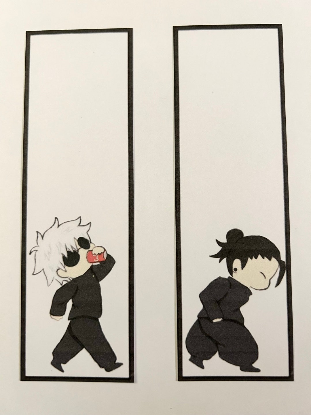 Jujutsu Kaisen Chibi Gojo and Geto Bookmarks - Etsy UK