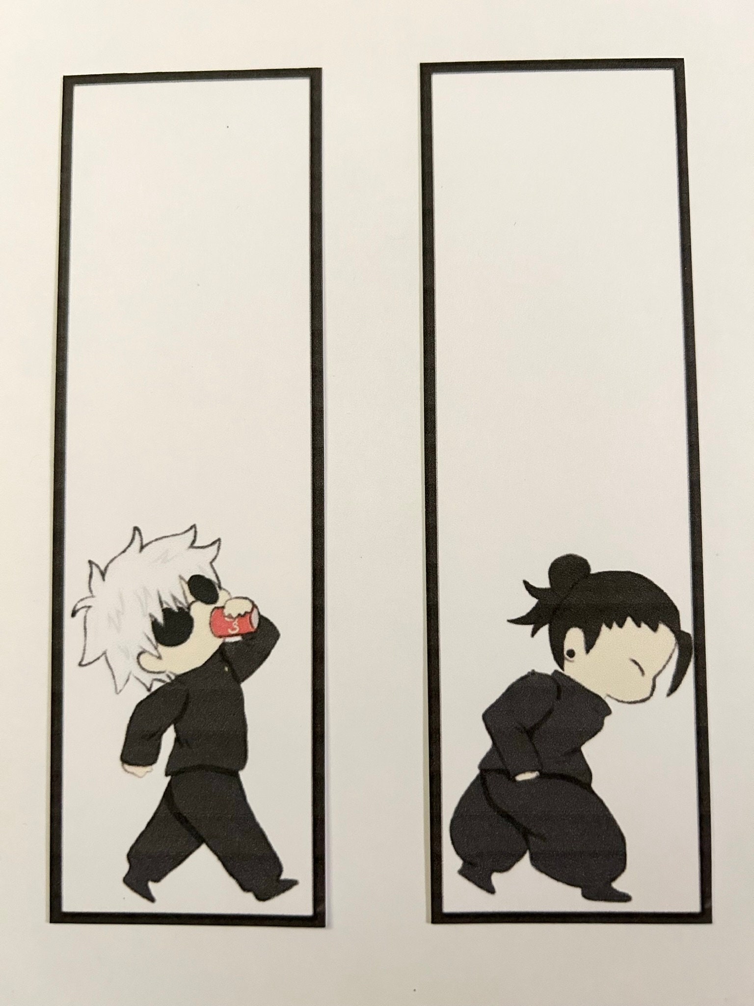 Jujutsu Kaisen Chibi Gojo and Geto Bookmarks - Etsy UK