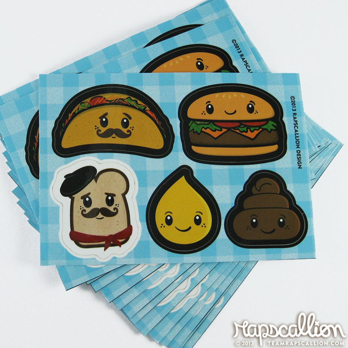 Zombie Kawaii Food & Chewbacca Sticker Sheets - Etsy