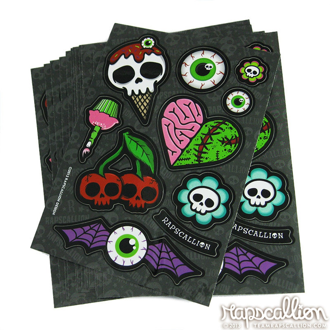 Zombie Sticker Sheet - Etsy