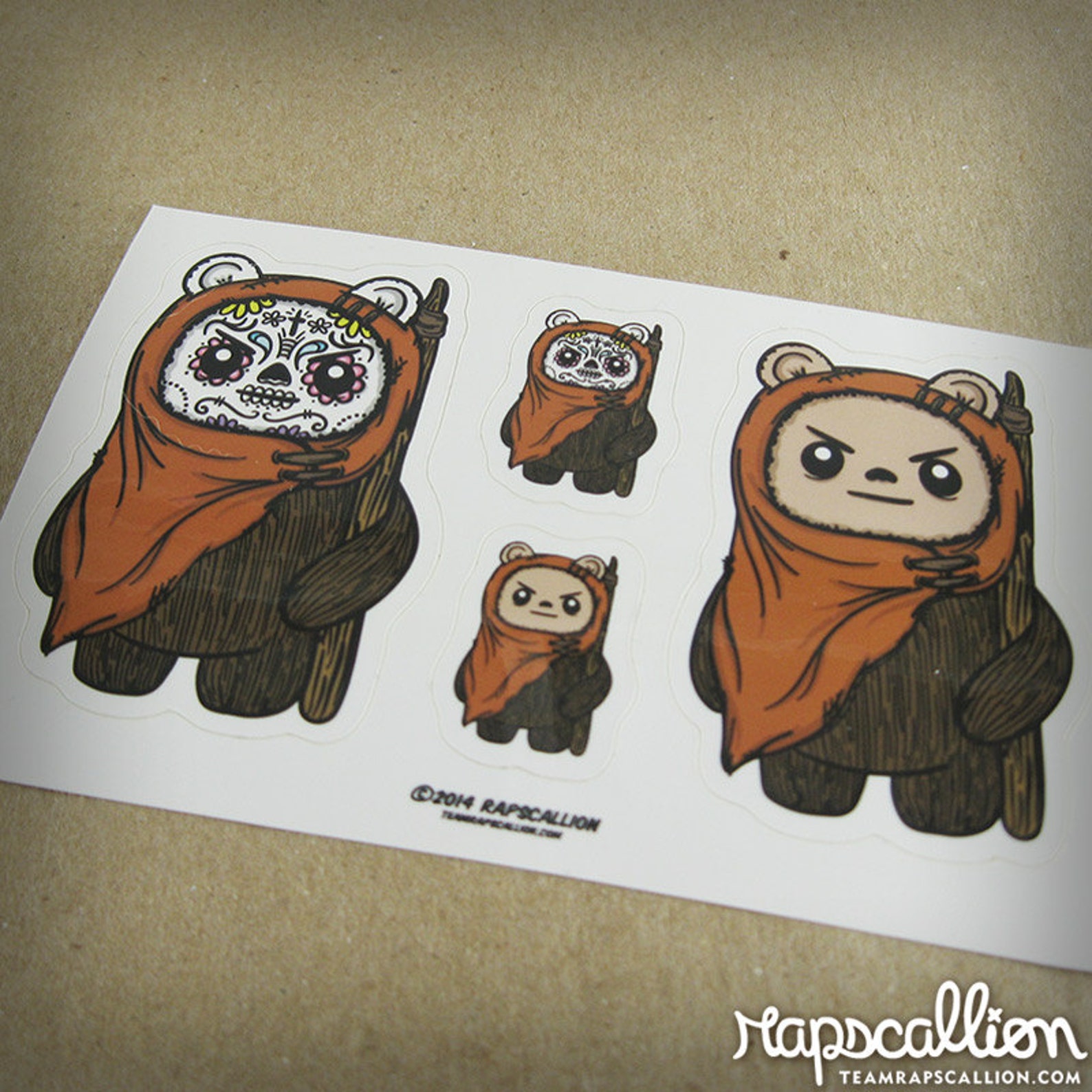 New Ewok Inspired Sticker Sheet - Etsy