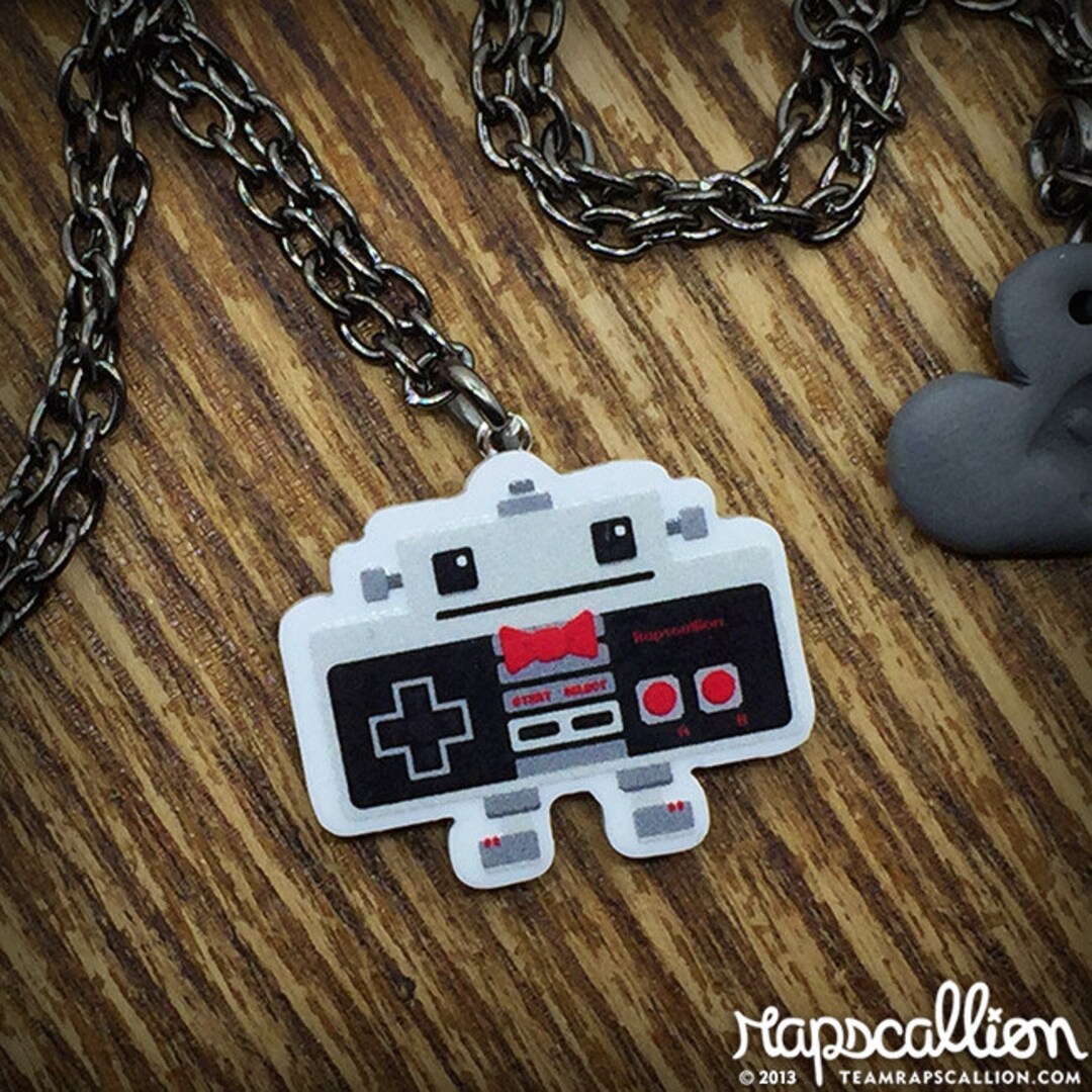 NES Nintendo Controller Robot Necklace - Etsy