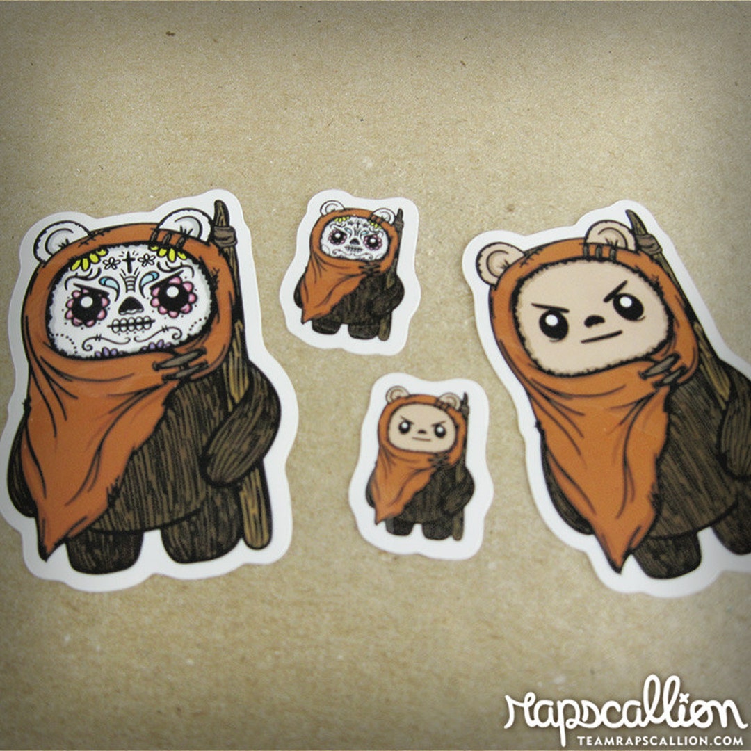 New Ewok Inspired Sticker Sheet - Etsy