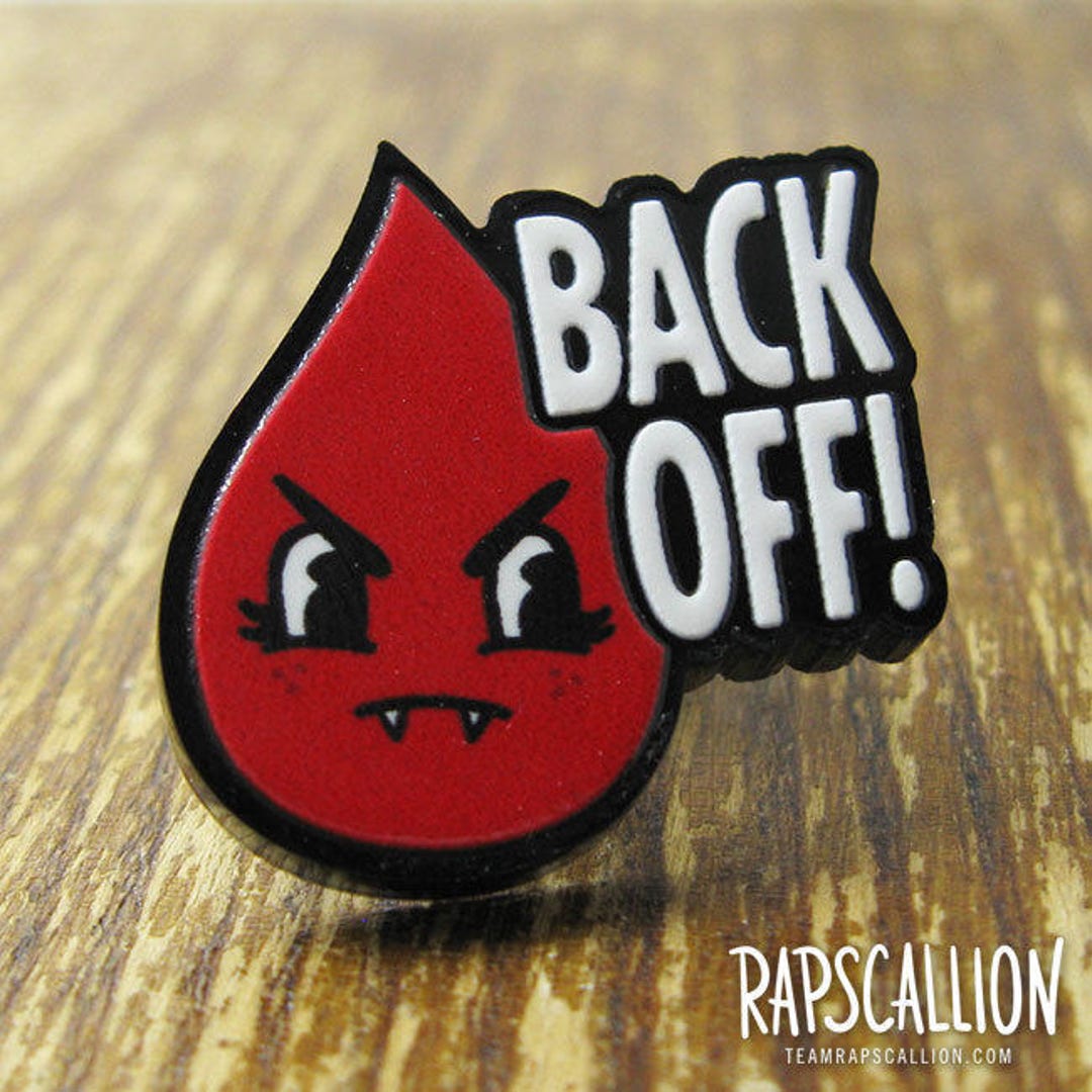 Period Blood Drop Acrylic Lapel Pin - Etsy