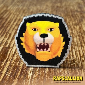 Pee Wee Tiger Bike Siren Glitter Acrylic Brooch - Etsy