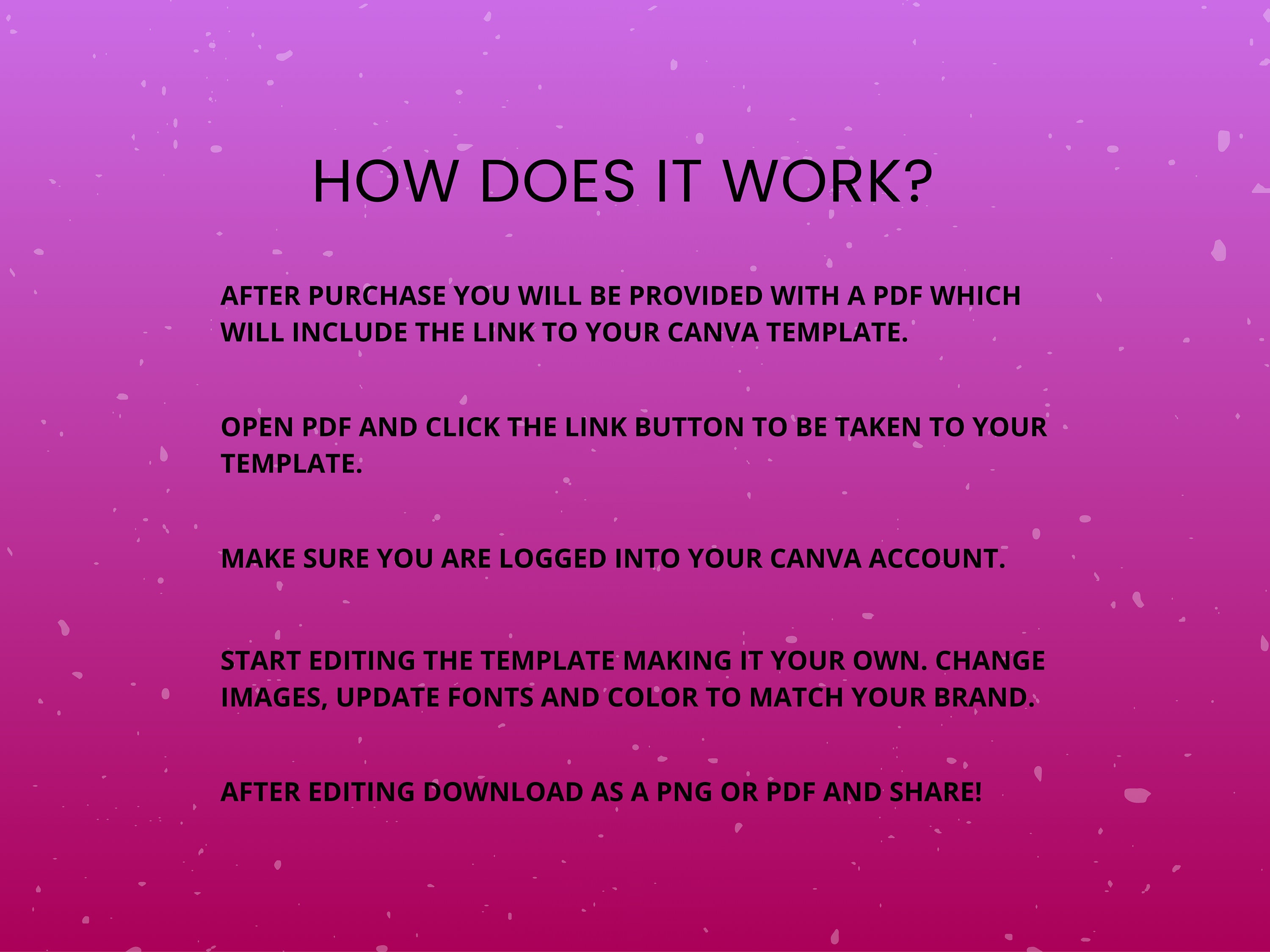 Event Planner Social Media Template: DIY Promo (canva, Instant Download ...