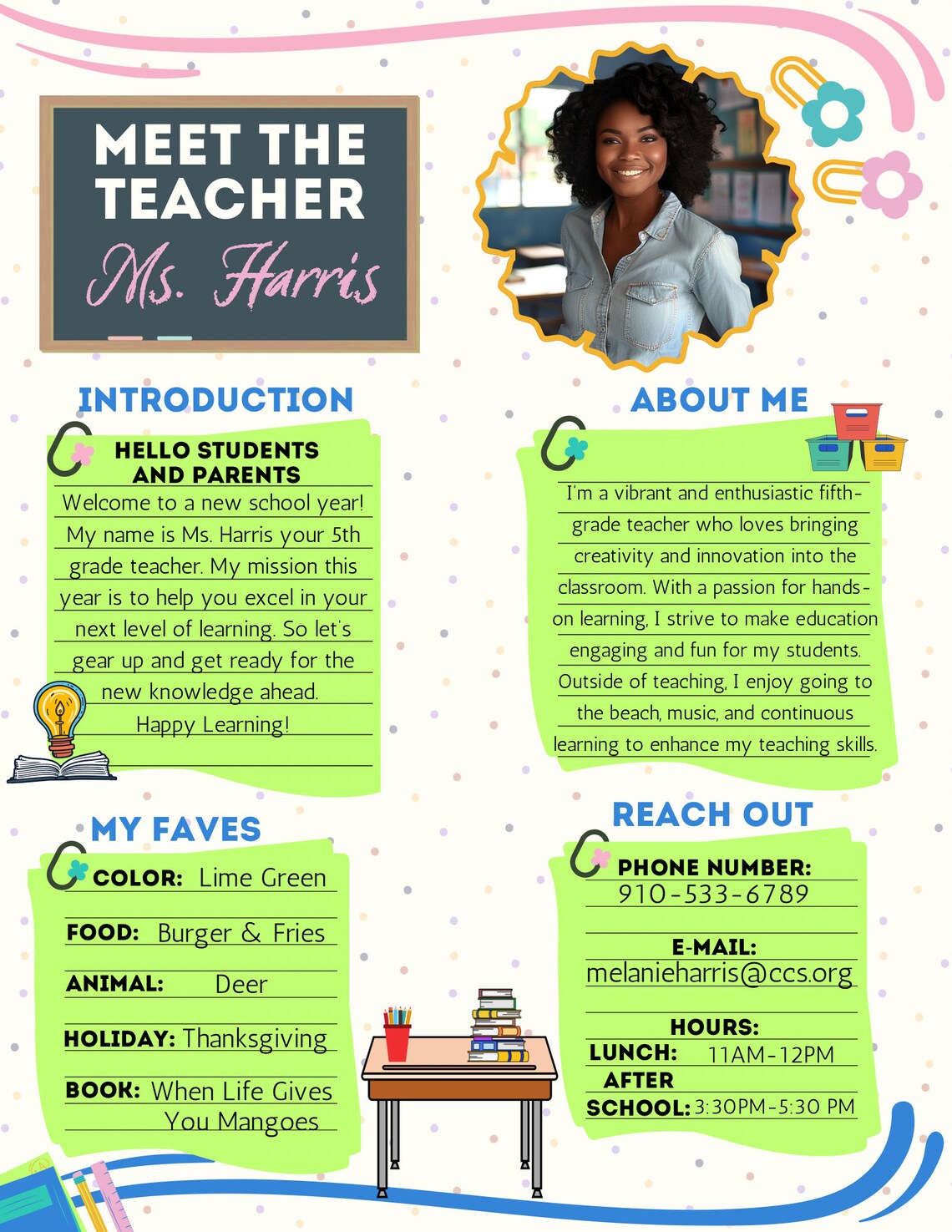 Meet the Teacher Template,teacher Template,meet the Student Template ...