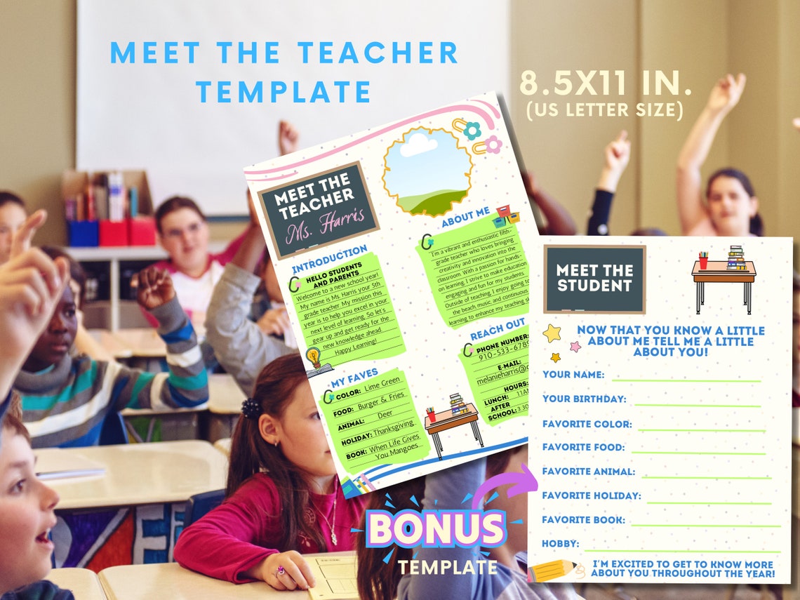 Meet the Teacher Template,teacher Template,meet the Student Template ...