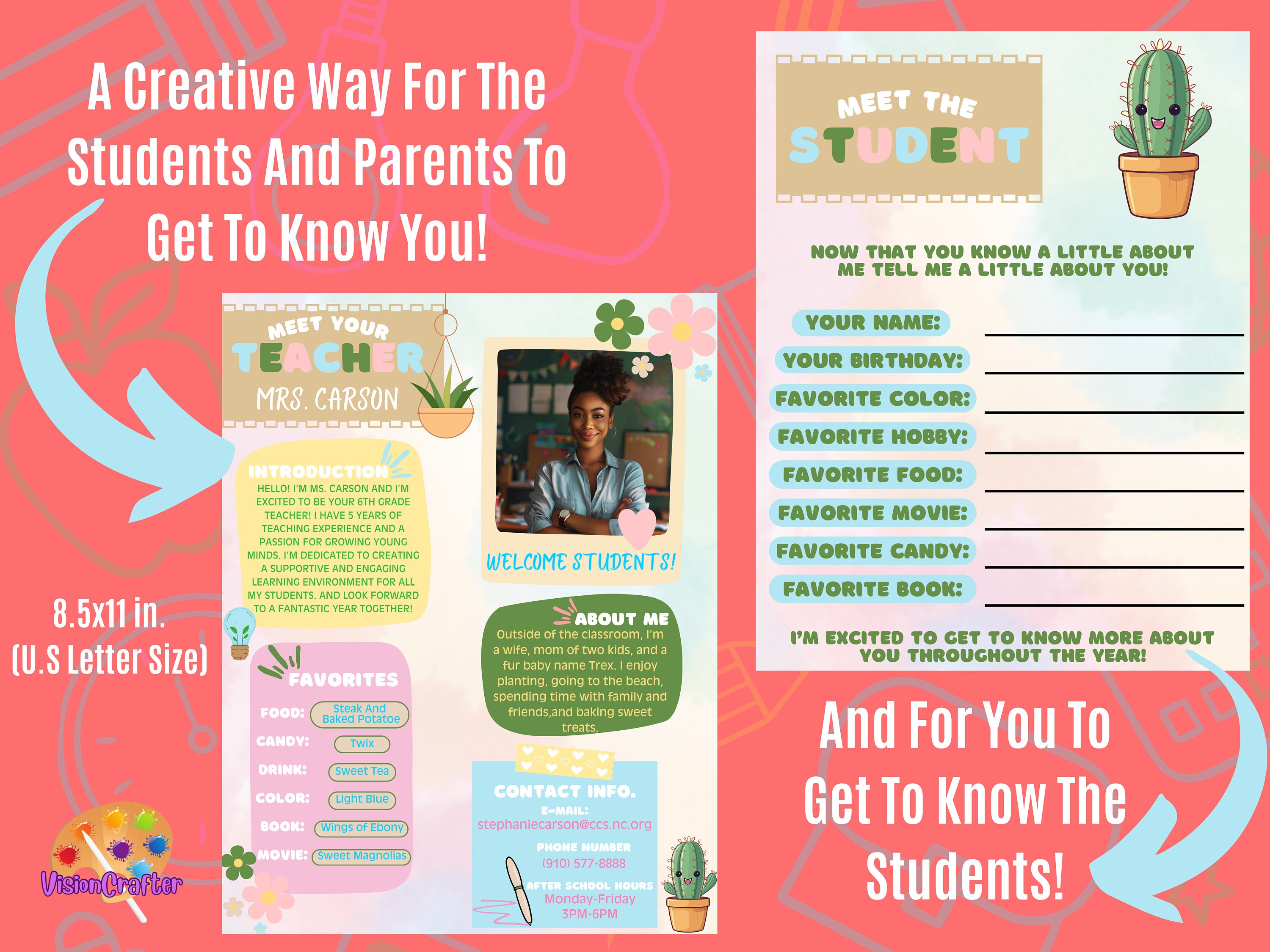 Meet the Teacher Template,teacher Template,meet the Student Template ...