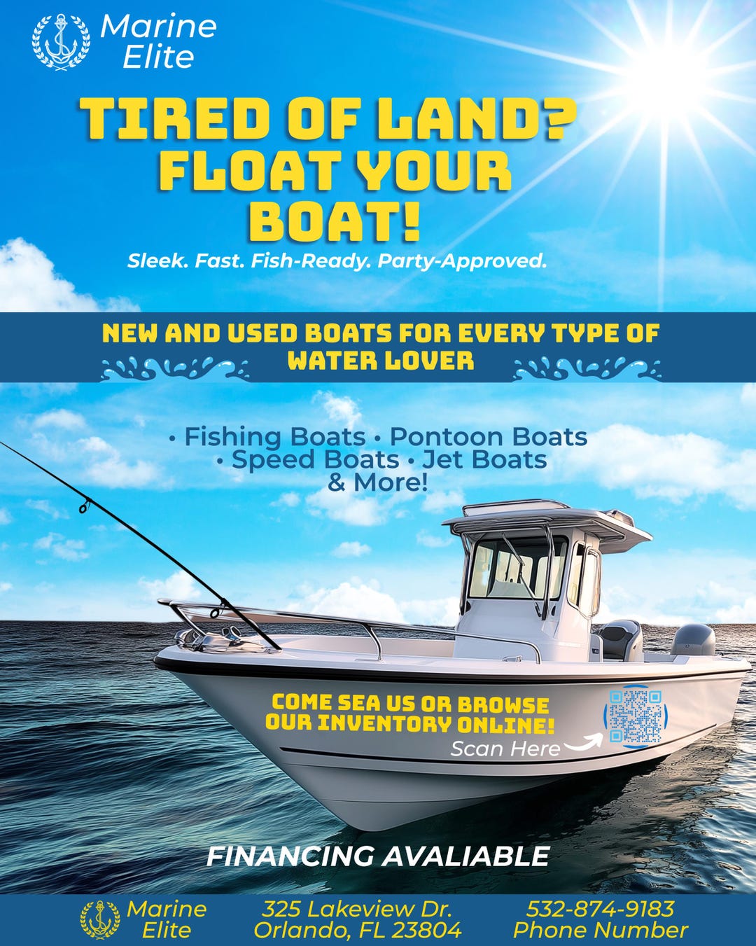 Boat Flyer,boat Dealer Flyer,boat Sale Flyer,boat for Sale Flyer,canva ...