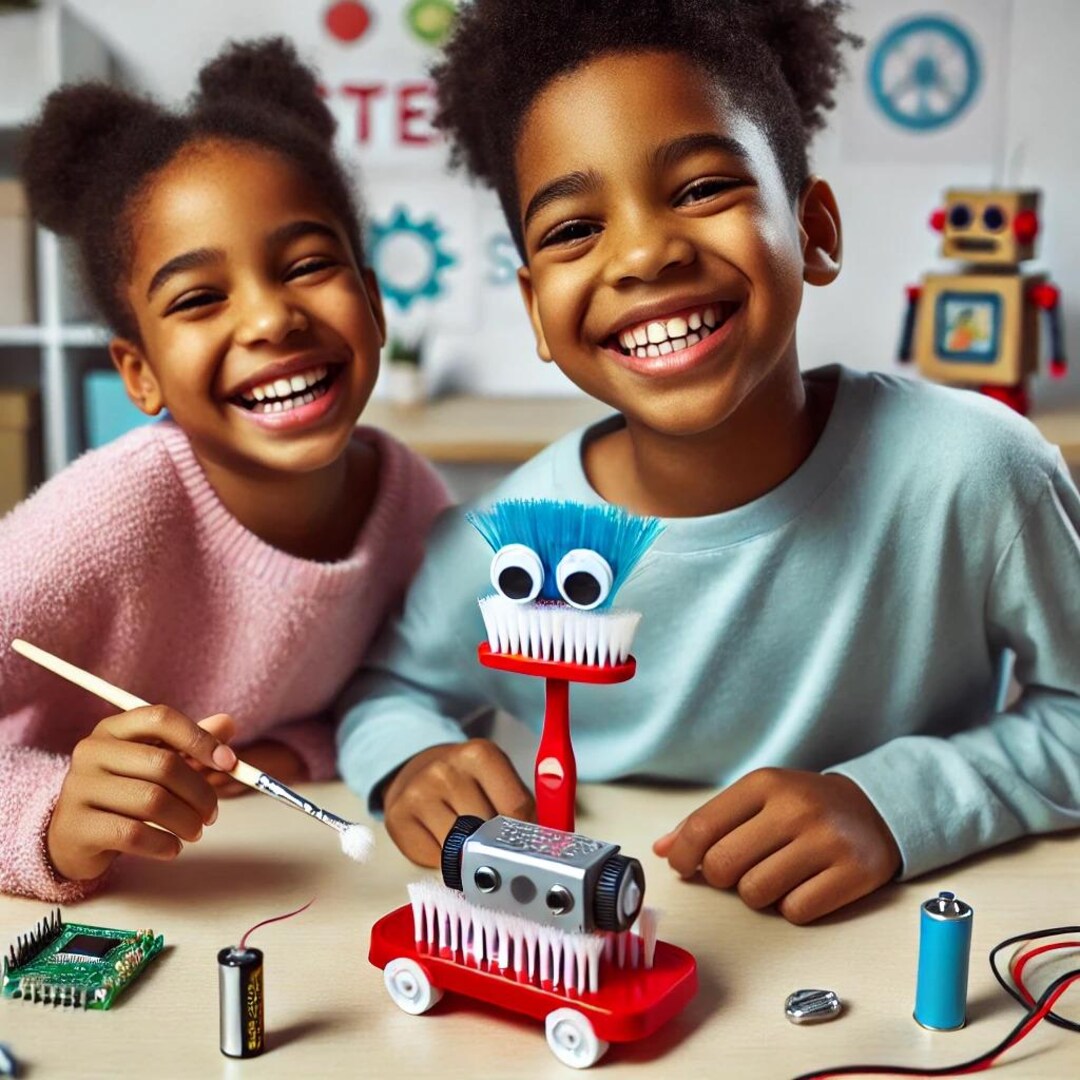 How to Build a Bristlebot: Easy Toothbrush Robot for Kids STEM Fun - Etsy