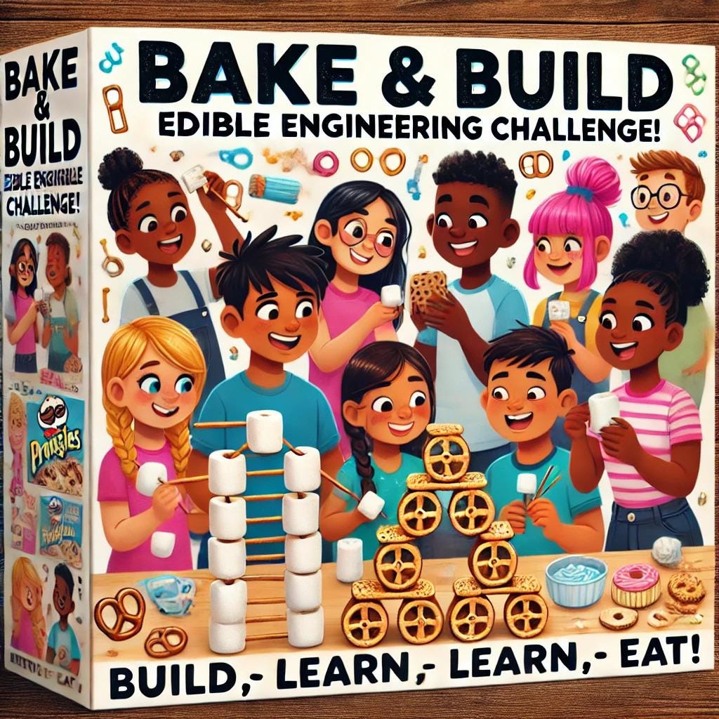 Edible Engineering STEM Kit for Kids – DIY Cookie and Marshmallow ...