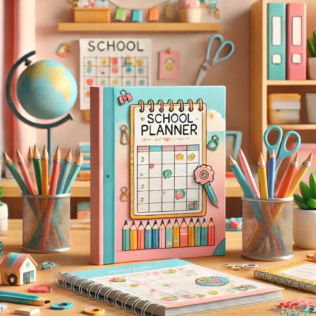 Printable Kids School Planner | Cute Daily Schedule & Journal | Back to ...