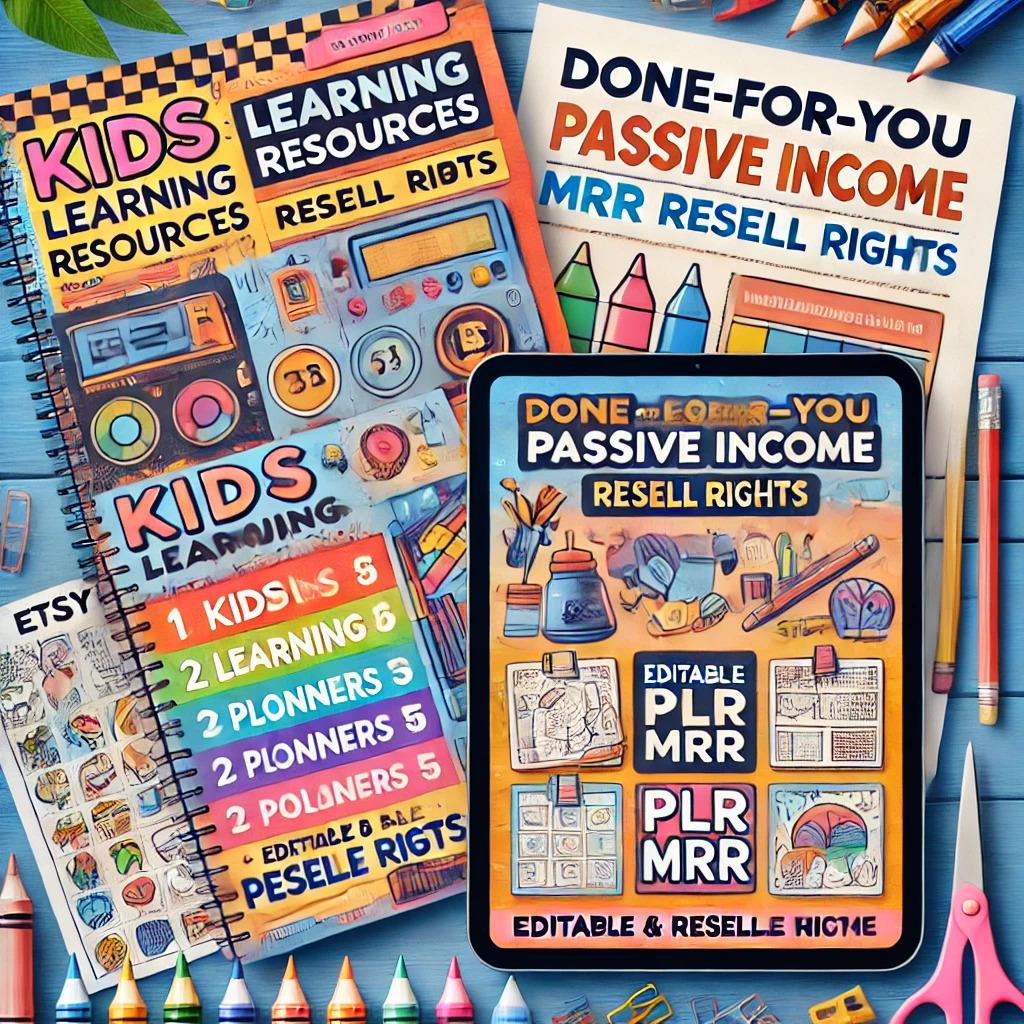 Kids Learning Resources | Planners & Coloring Worksheets | PLR MRR ...