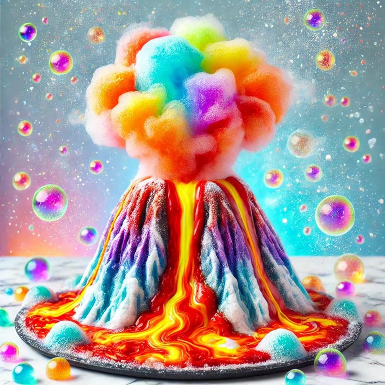 Create Your Fizzy Frozen Volcano! DIY Science Kit for Kids, Fun Winter ...
