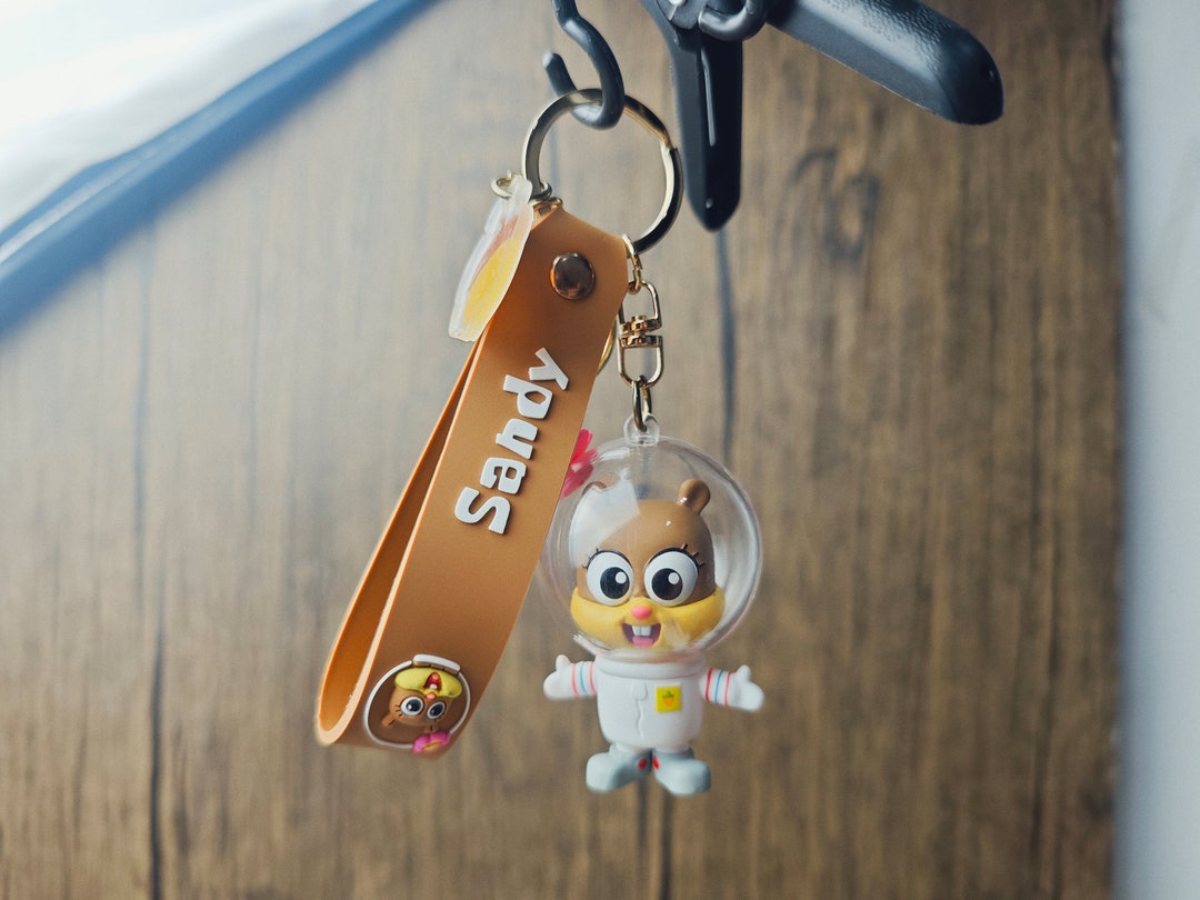 Spongebob Cartoon 3D Keychains Spongebob Squarepants,patrick,squidward,mr Krabs,gary,sandy Gift ...