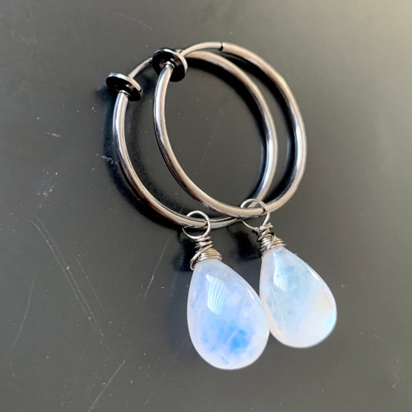 Moonstone Drops - Etsy