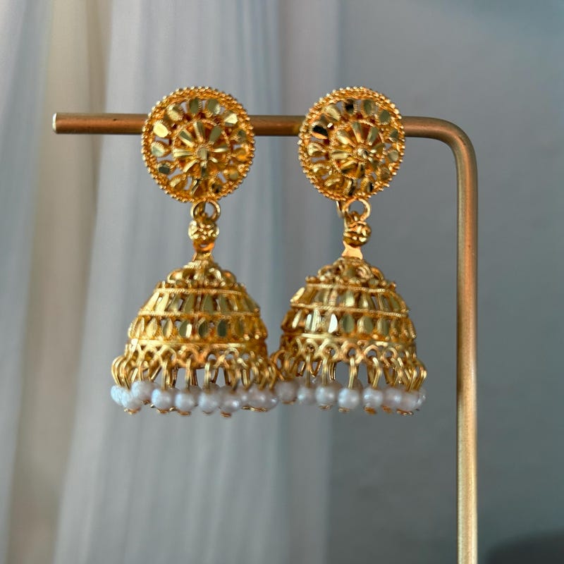 Clip on Jhumka Set - Etsy