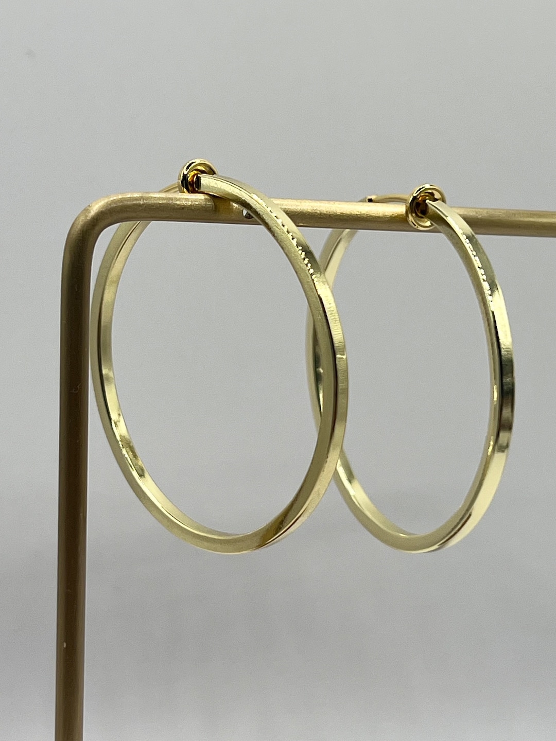 DYO Collection Design Your Own Clip on Hoops Gold Plated Square 40 Mm - Etsy