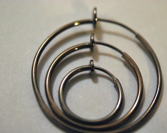 DYO Collection Design Your Own Clip on Hoops Silver Plated - Etsy