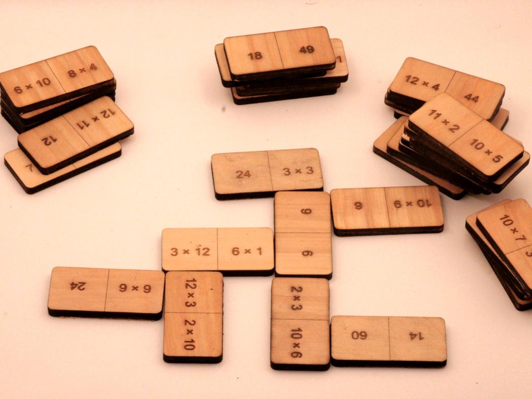Multiplication Fact Dominoes - Fun Math and Learning Games for Kids - Etsy