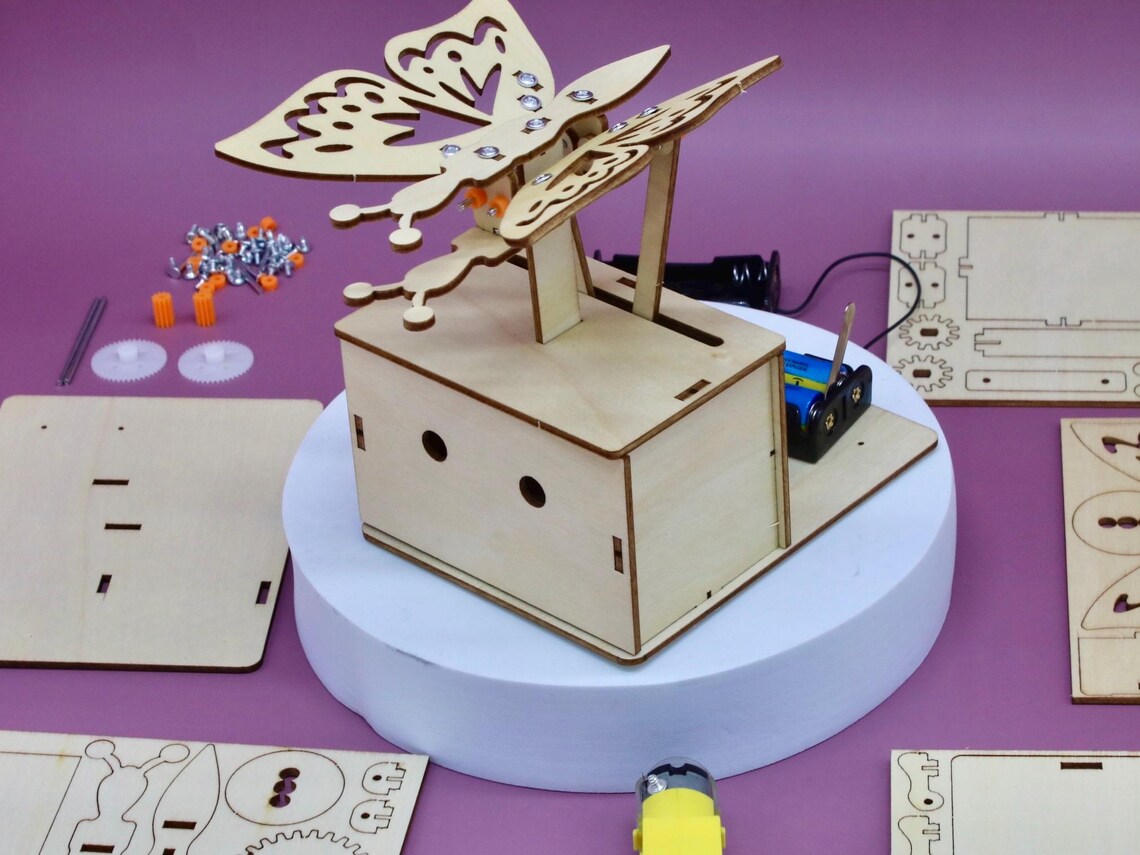 DIY Mechanical Butterfly STEM Kit - Learning Kits for Kids - Etsy
