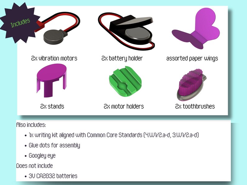 At-home Science, Bristlebots STEM Kit, Ages 8+ - Etsy