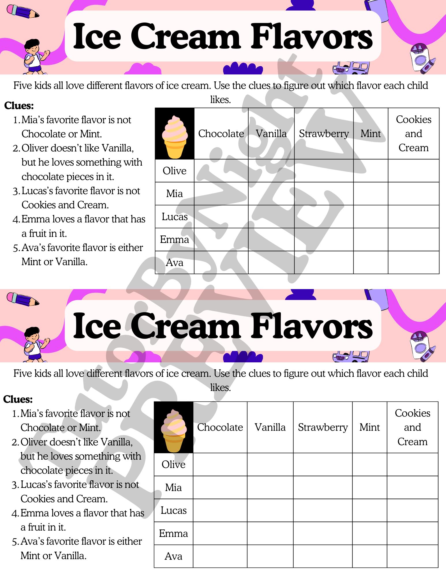 3rd + 4th Grade Logic Puzzles Download - Etsy