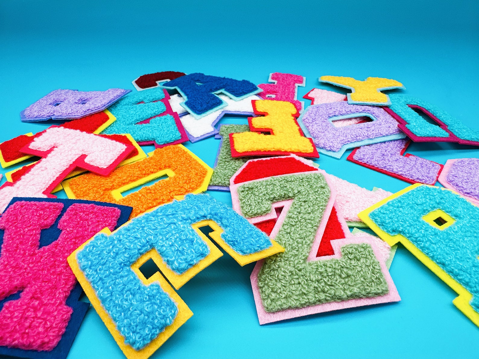 Chenille Letters Patch,letters Patch,alphabet Patch,towel Embroidered ...