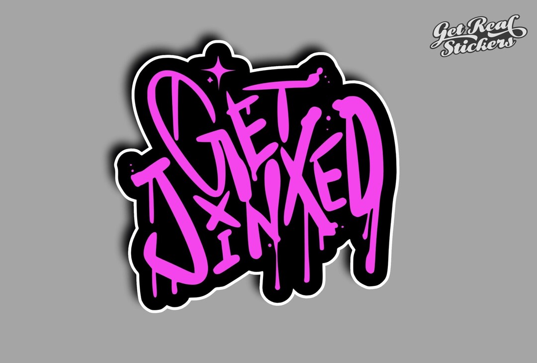 Jinx Get Jinxed Arcane Anime League Vinyl Sticker - 3” X 3” - Etsy