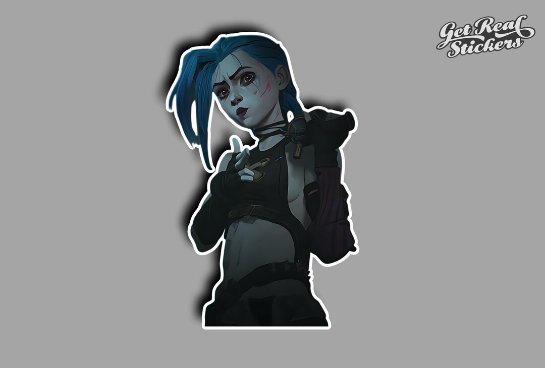 Jinx Trigger Finger Arcane Anime League Vinyl Sticker - 3” X 3” - Etsy