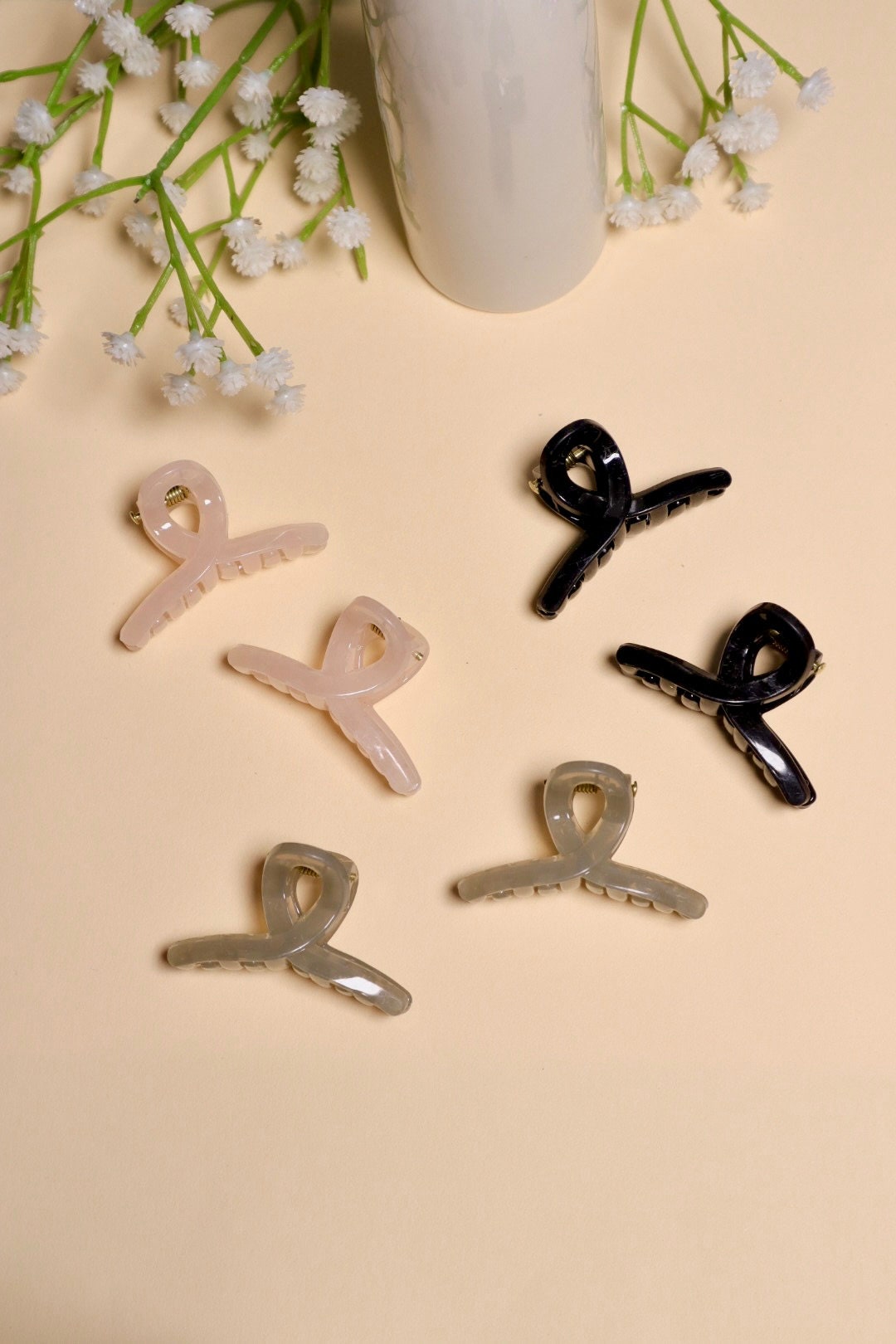Super Mini Hair Claw Clip Set of 2 Cute Hair Accessory Gift Idea for ...