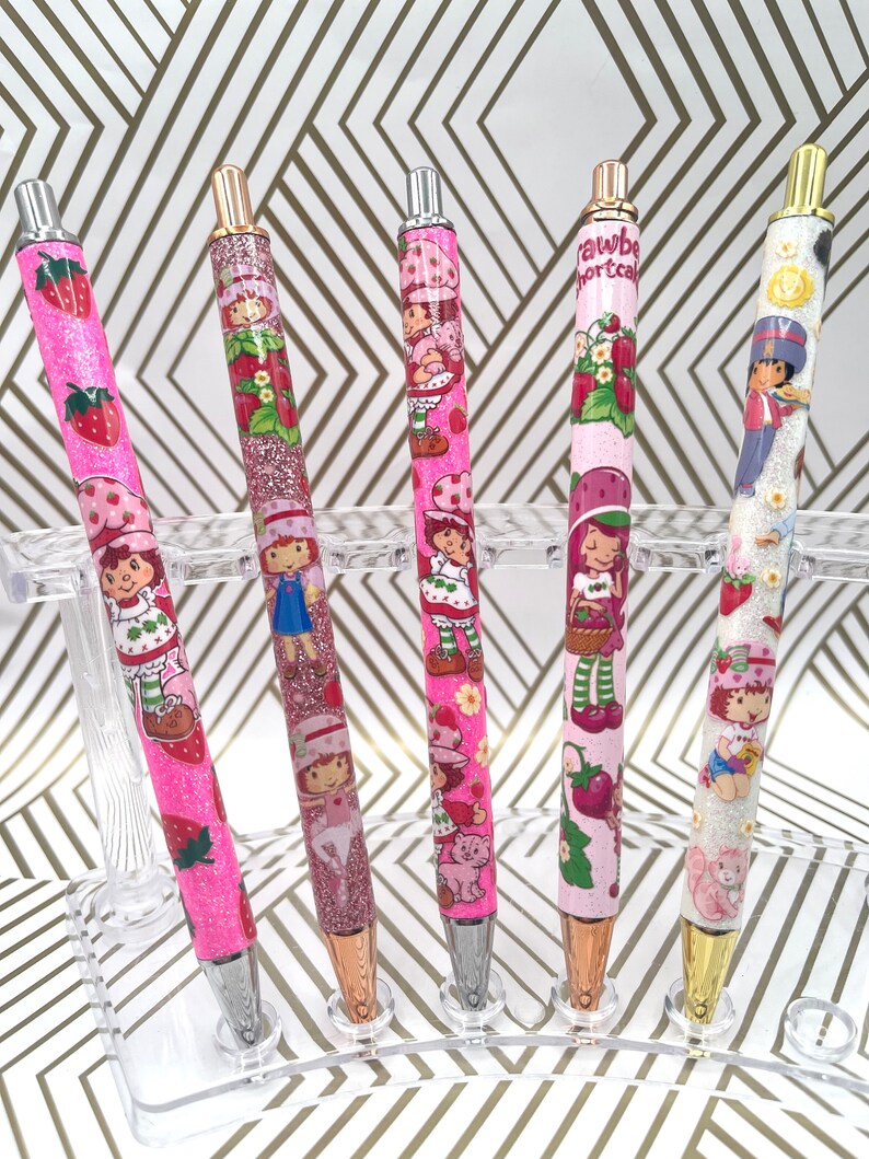 Character Glitter Pens Strawberry Shortcake - Etsy