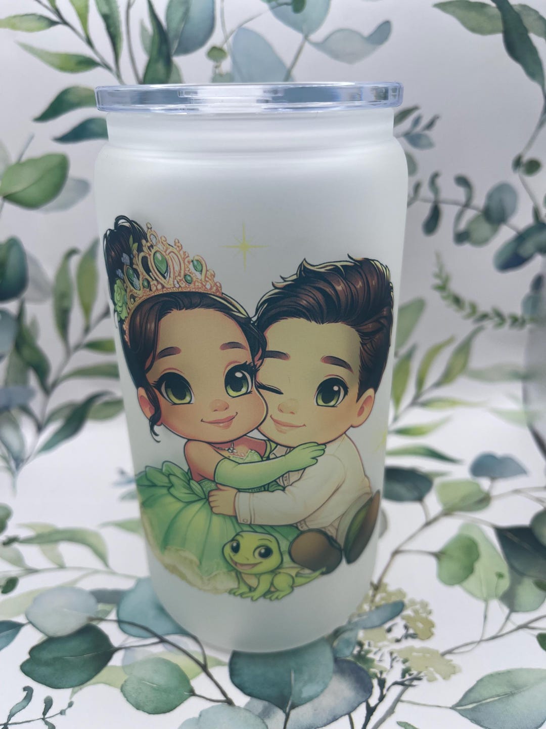 Princess and the Frog Libby Glass Cup Tiana - Etsy