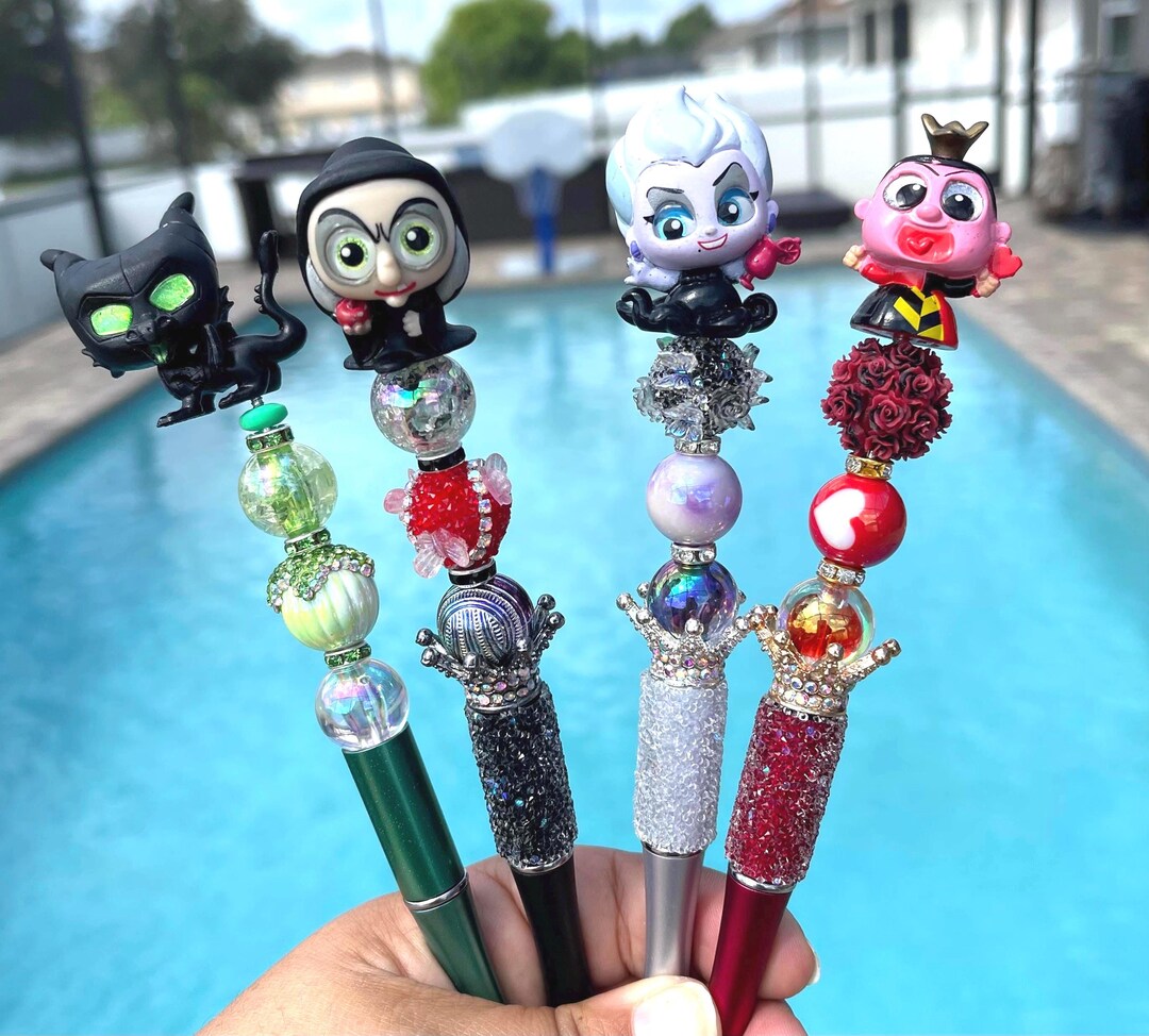 Character Pens Beaded Pen Custom Pen Doorables Disney Villans ...