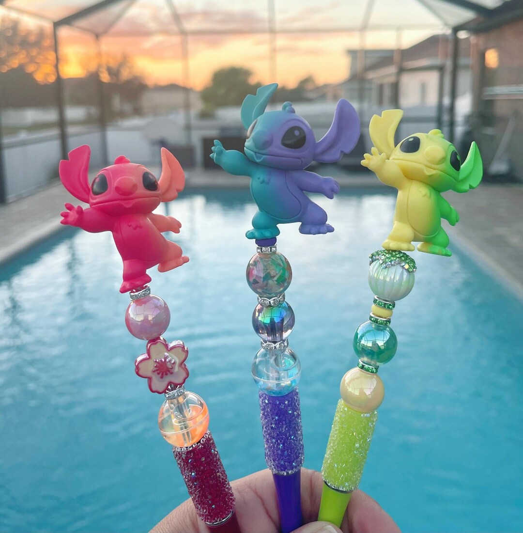 Disney Stitch Character Pens Beaded Pen Custom Pen Stitch Ombré Pride ...