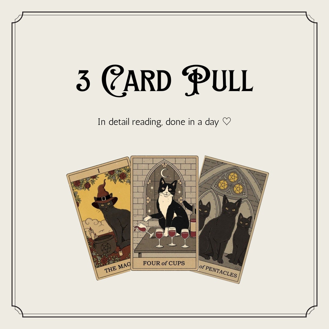 3 Card Pull Detailed Reading | Tarot, Intuition, Divination - Etsy