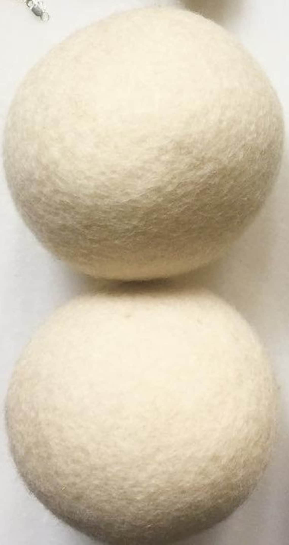 Felted Wool Dryer Balls | Natural White - Etsy