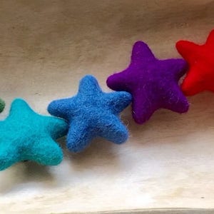 Felted Wool Star Magnet | Multiple Colors! - Etsy