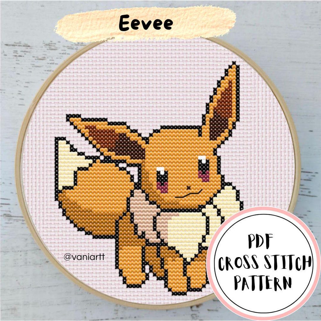 Eevee | Cross Stitch Pattern | Pokemon - Etsy