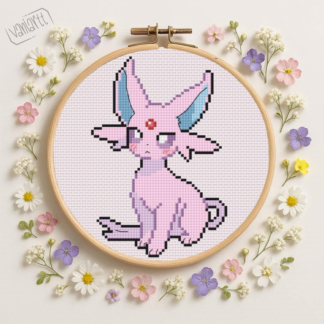 Espeon | Cross Stitch Pattern | Perler Beads | Pokemon - Etsy