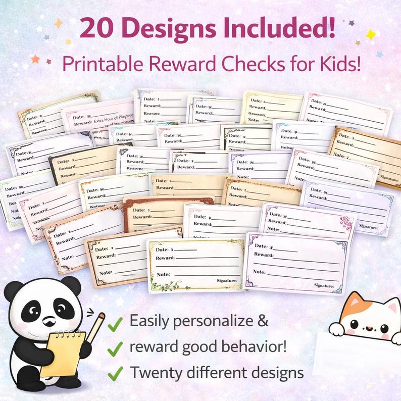 Kids Behavior Reward System Printable – Positive Reinforcement Reward ...