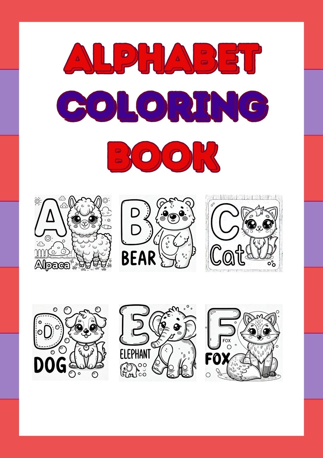 28 ABC Book Baby Shower Coloring Pages, Baby's First ABC Book, Baby ...