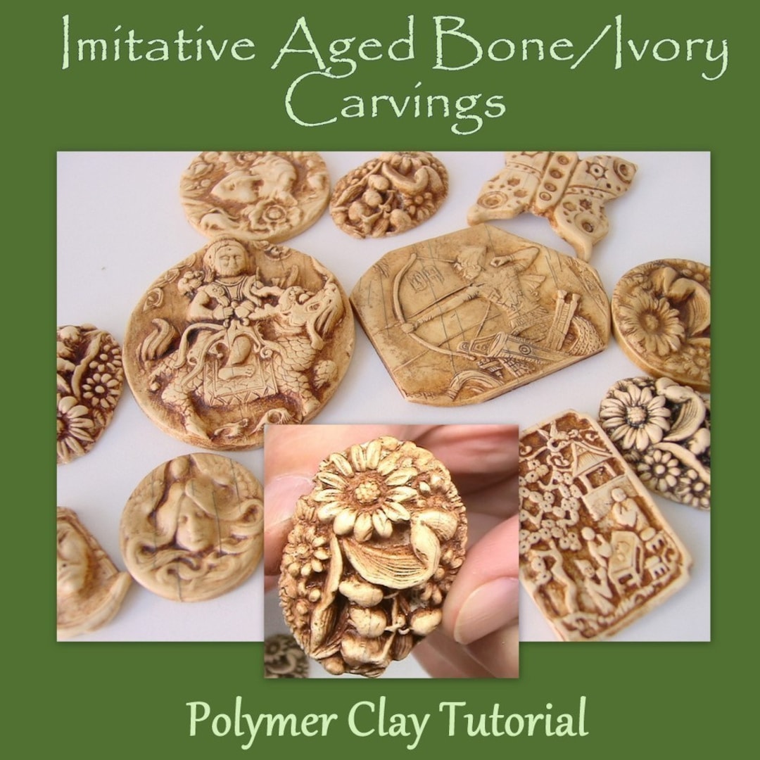 Polymer Clay Tutorial: Imitative Bone & Ivory Carving (digital PDF) - Etsy