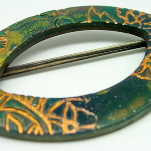 Golden Patterns Hair or Shawl Pin - Polymer Clay Tutorial - Digital PDF ...