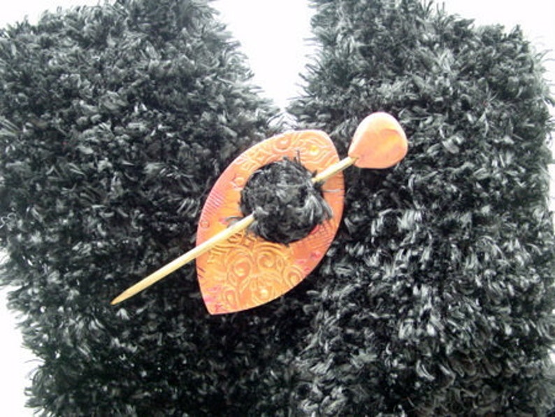 Golden Patterns Hair or Shawl Pin Polymer Clay Tutorial | Etsy