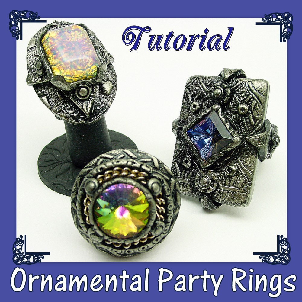 Ornamental Large Rings Party Dinner Cocktail Concert Rings | Etsy