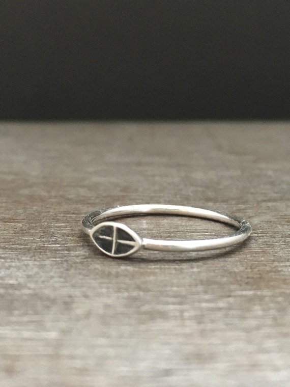 Cross Stacking Ring Sterling Silver Rings Tribal Rings | Etsy